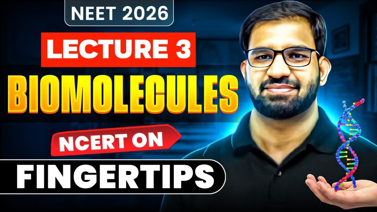 Biomolecules Lecture-3 | Structure of Proteins | Complete NCERT ...