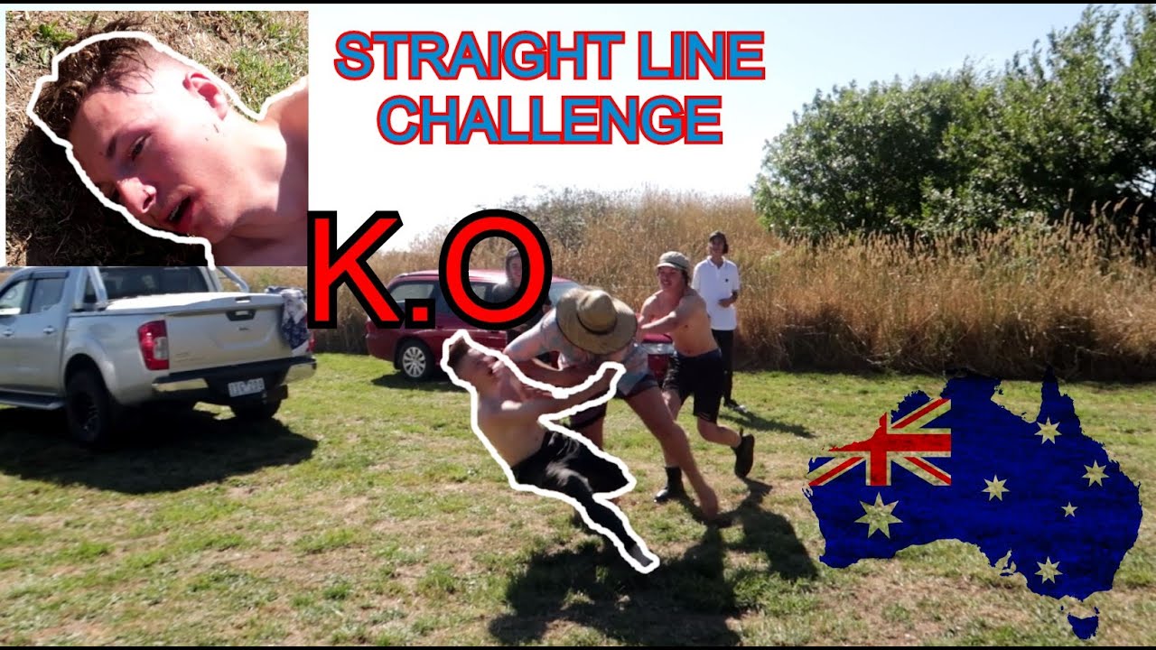 STRAIGHT LINE CHALLENGE (AUSSIE EDITION) - YouTube