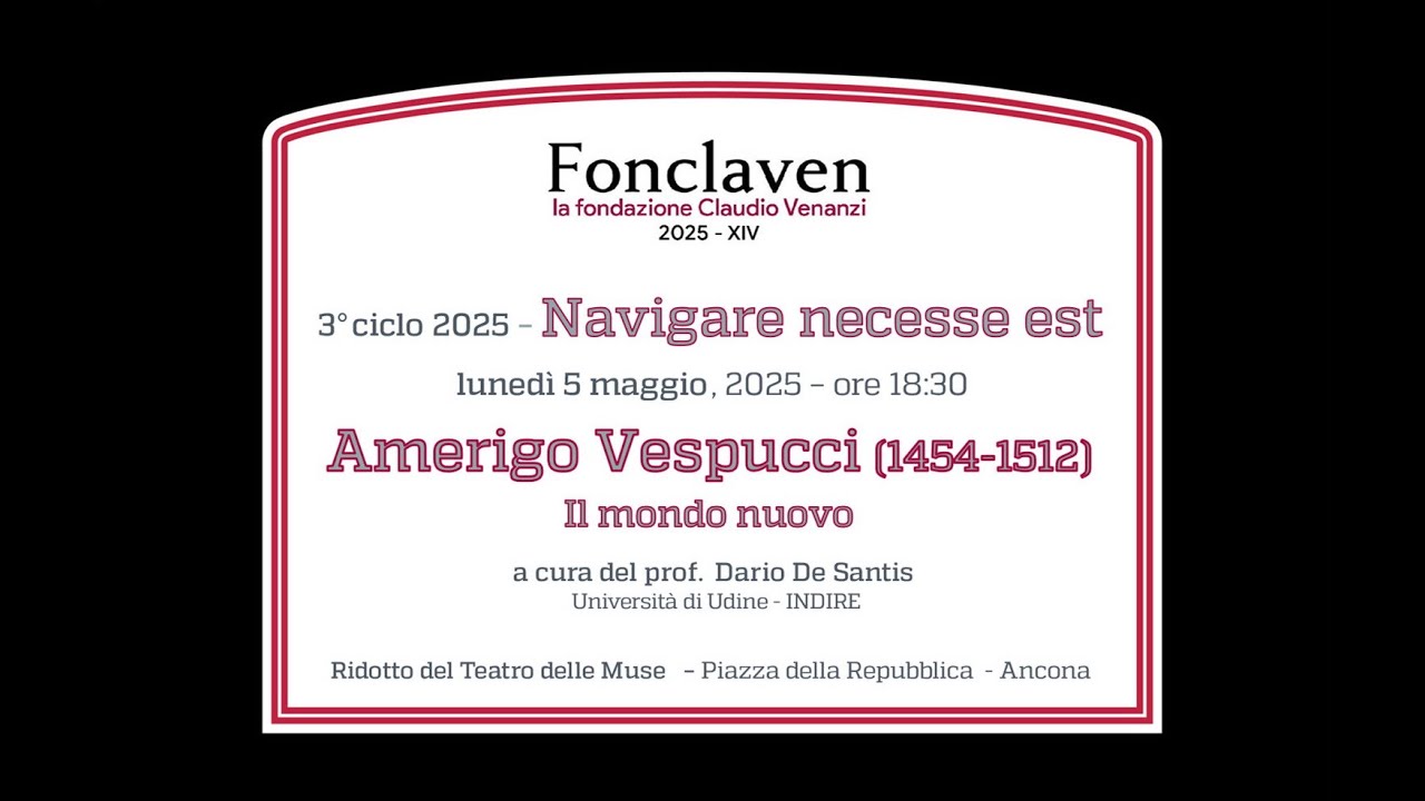Navigare necesse est - Amerigo Vespucci - prof. Dario De Santis - YouTube