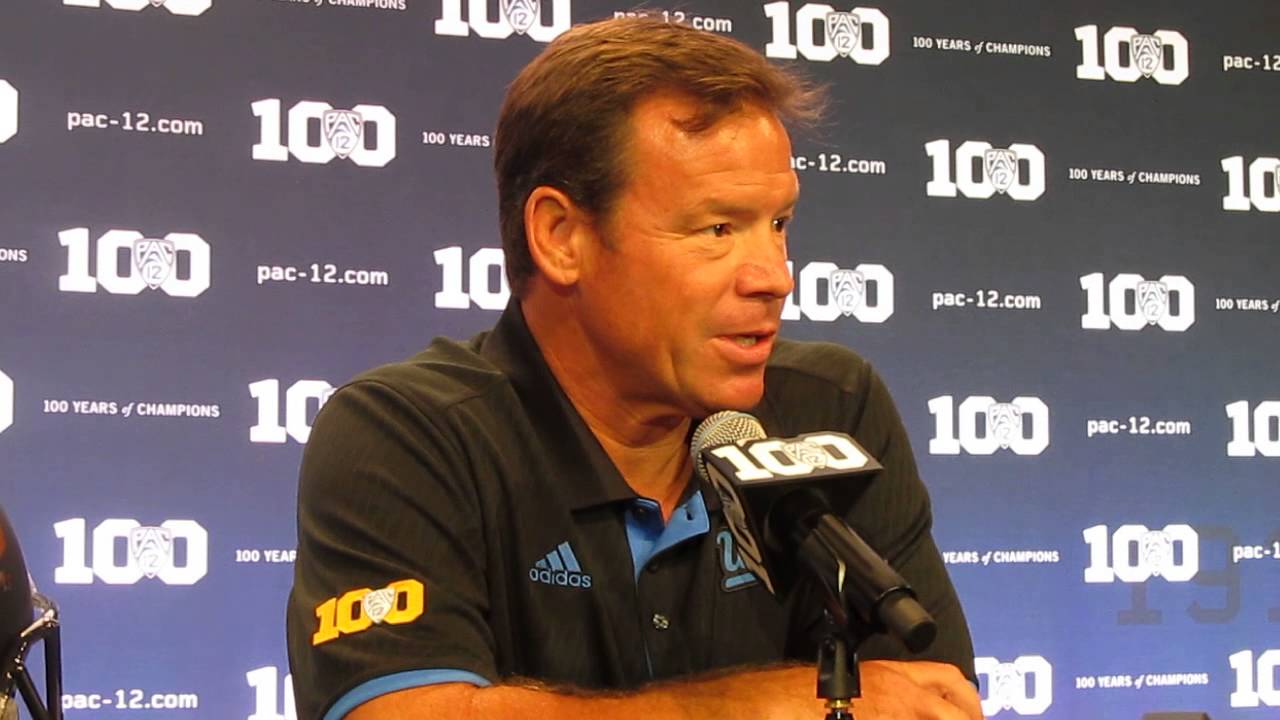 2015 PAC-12 Media Day - Head Football Coach Jim Mora Jr. - Press ...