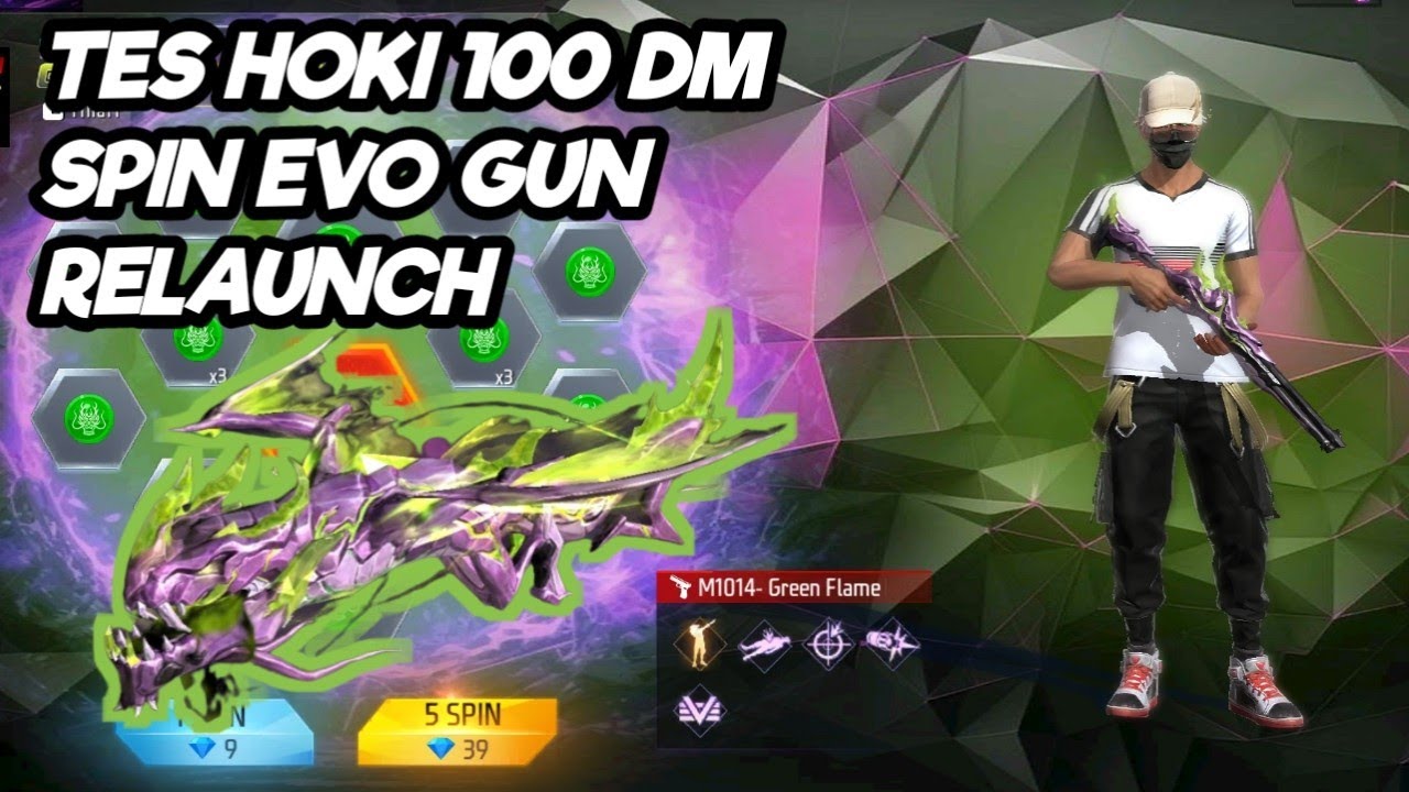 TES HOKI 100 DM SPIN EVO GUN RELAUNCH!! | TOKEN RING - Free Fire - YouTube