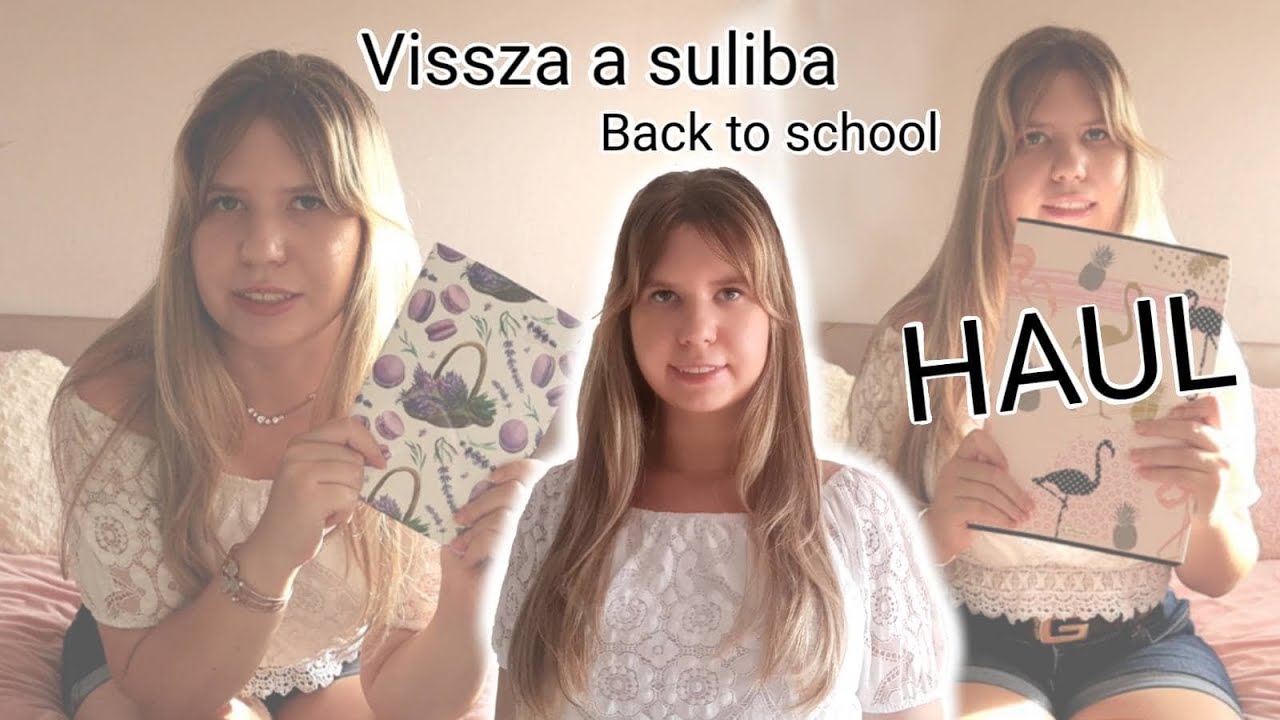 Vissza a suliba 📚 Back to school HAUL | Balla Nadin - YouTube