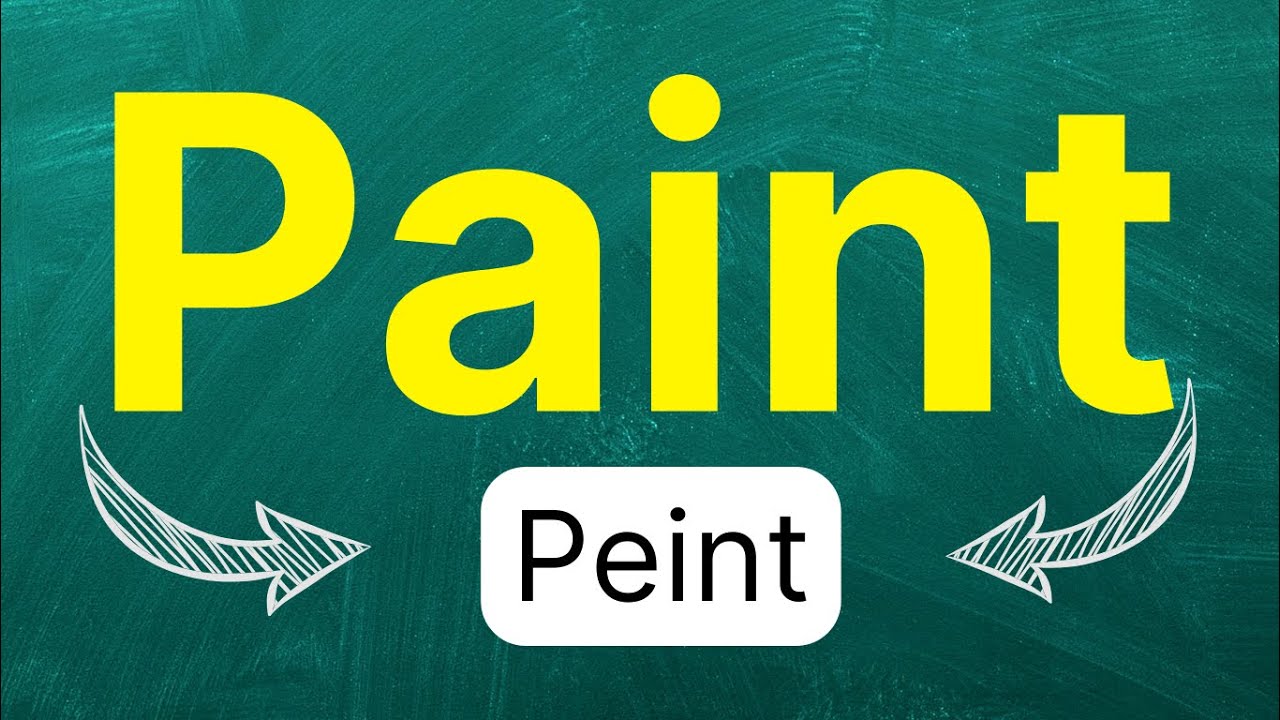 Cómo pronunciar: 'Paint' 'Pintura' 'Pintar' 'Color' en inglés Americano ...