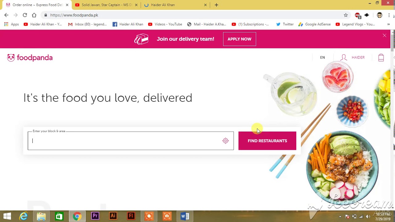 How to make ID on Foodpanda to Order Food online - YouTube