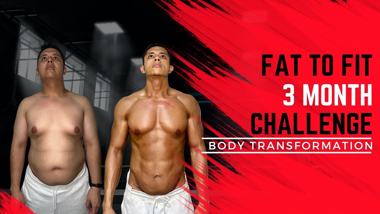 FAT TO FIT 3 MONTH BODY TRANSFORMATION CHALLENGE 2024 - YouTube
