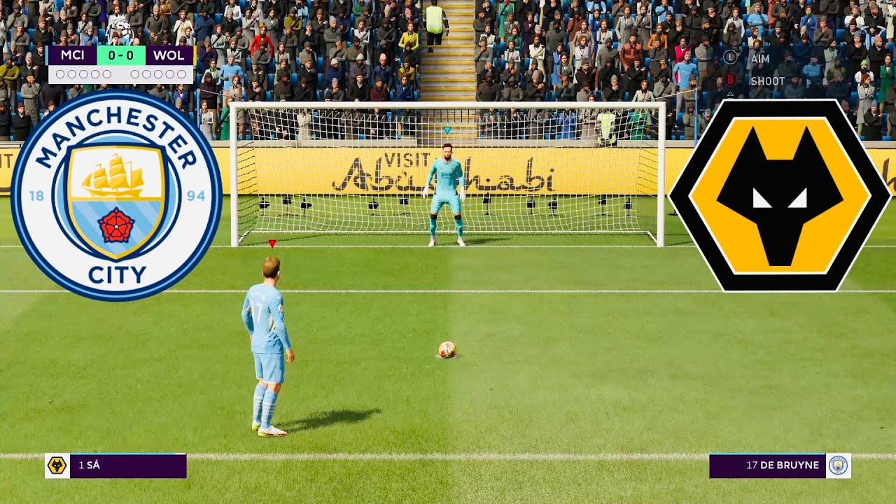 MANCHESTER CITY vs WOLVES [Penalty shootout] FIFA 22 - YouTube