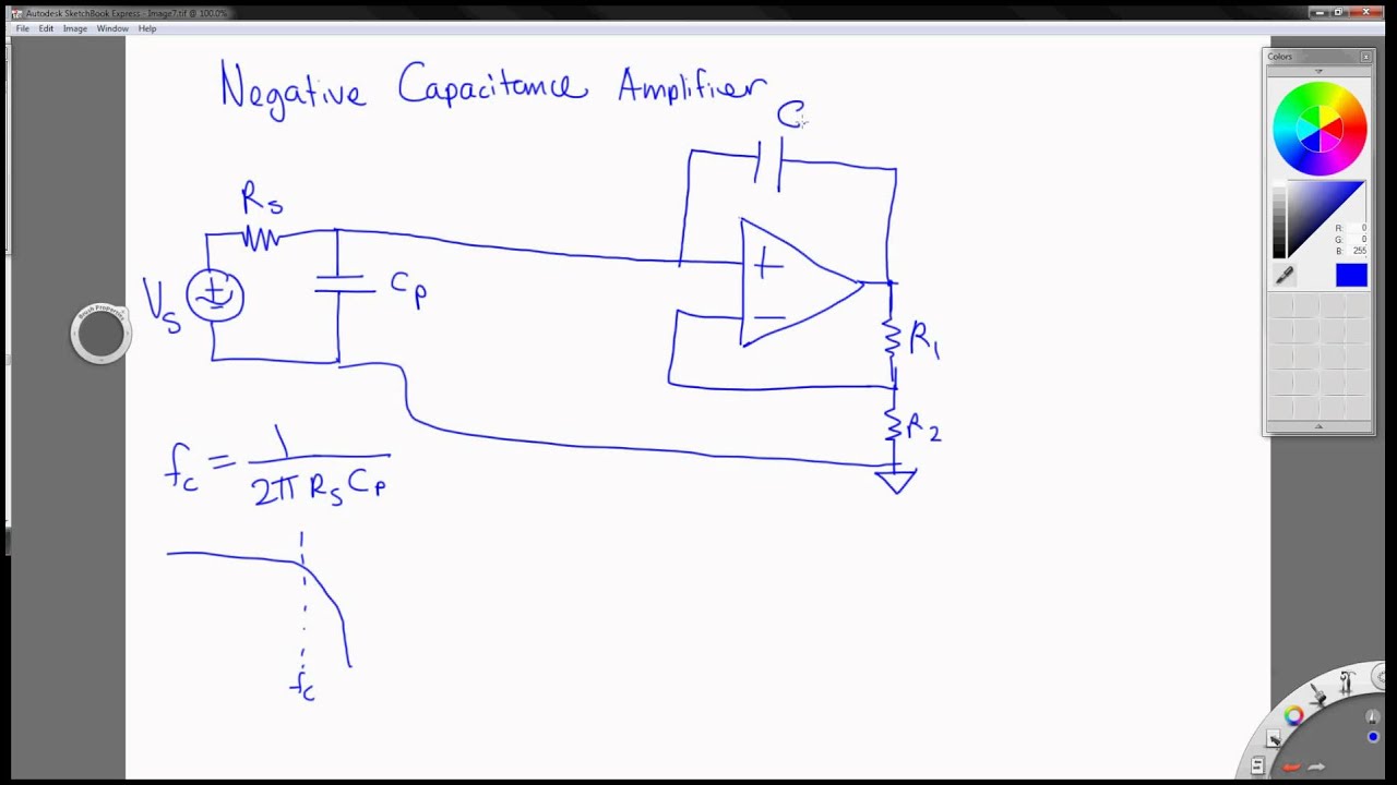Negative Capacitance Amplifer Example - YouTube