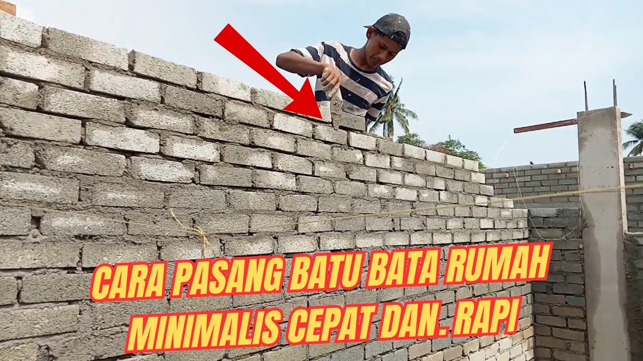 Cara Memasang Batu Bata Untuk Pemula - YouTube