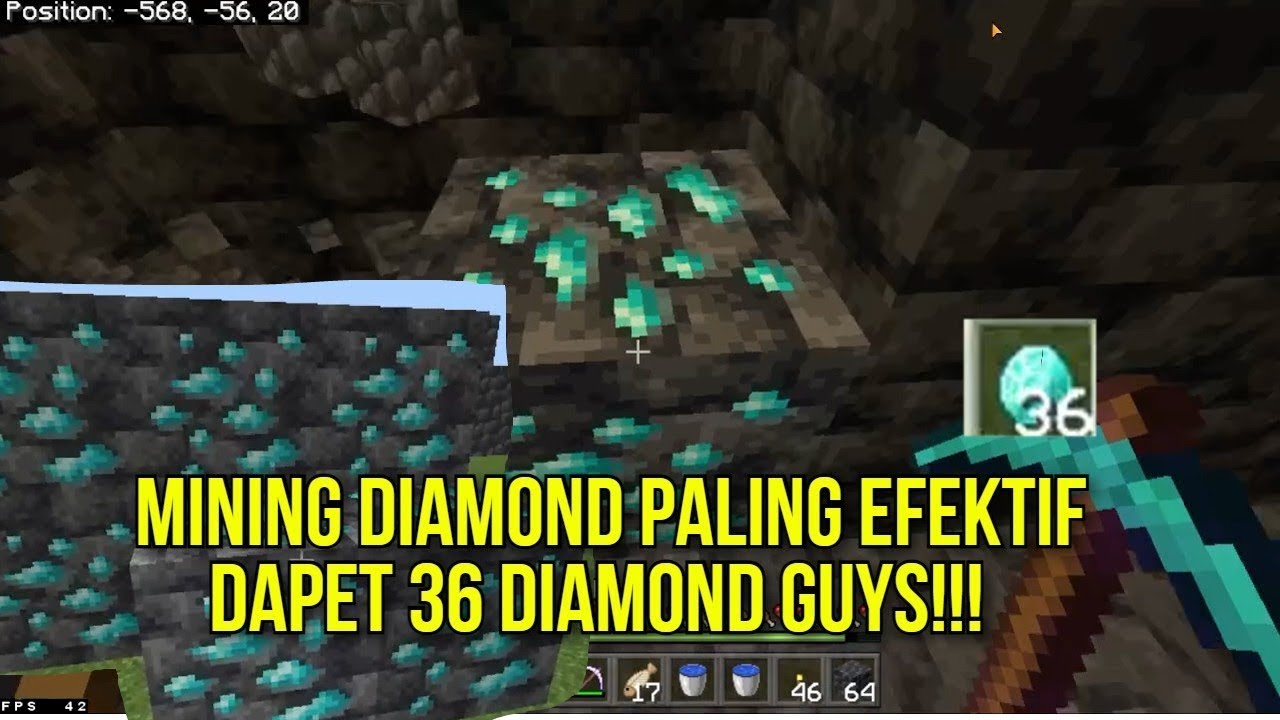 METODE MINING DIAMOND MUDAH DAN EFEKTIF! Minecraft PE 1.19 (ketinggalan ...