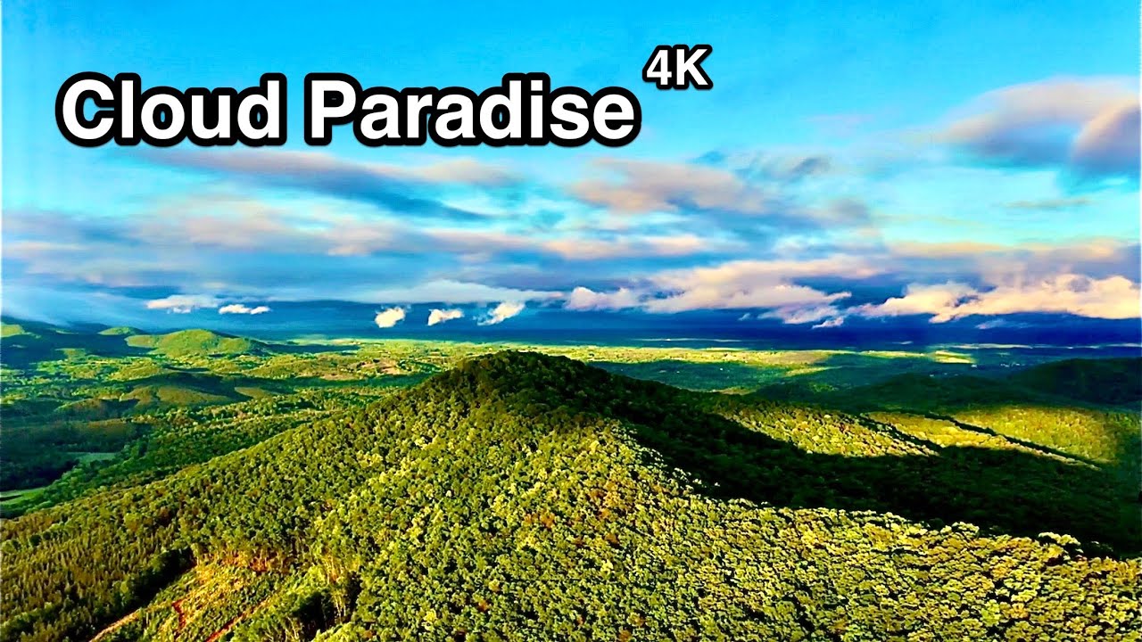 Cloud Screensaver 4K - Relaxing Peaceful Views - Blue Ridge Mountain ...