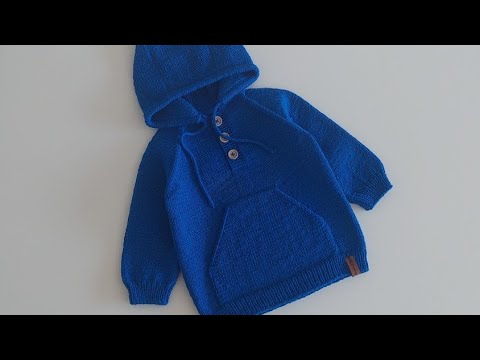 Kapüşonlu Cepli Kazak Yapımı