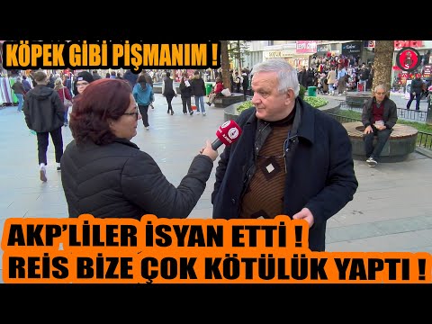 Köpek Gibi Pişmanım ! Reis Bize Çok Kötülük Yaptı ! AKP'li Amca İsyan Etti !