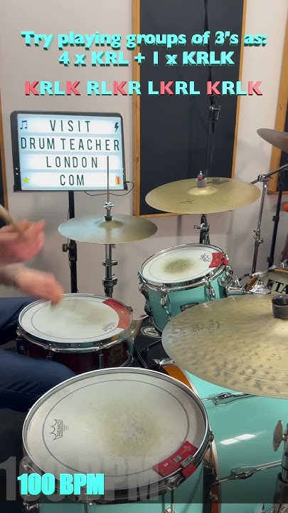 Creating awesome drum fills using groups of 3’s by Chema Sacristan . - YouTube