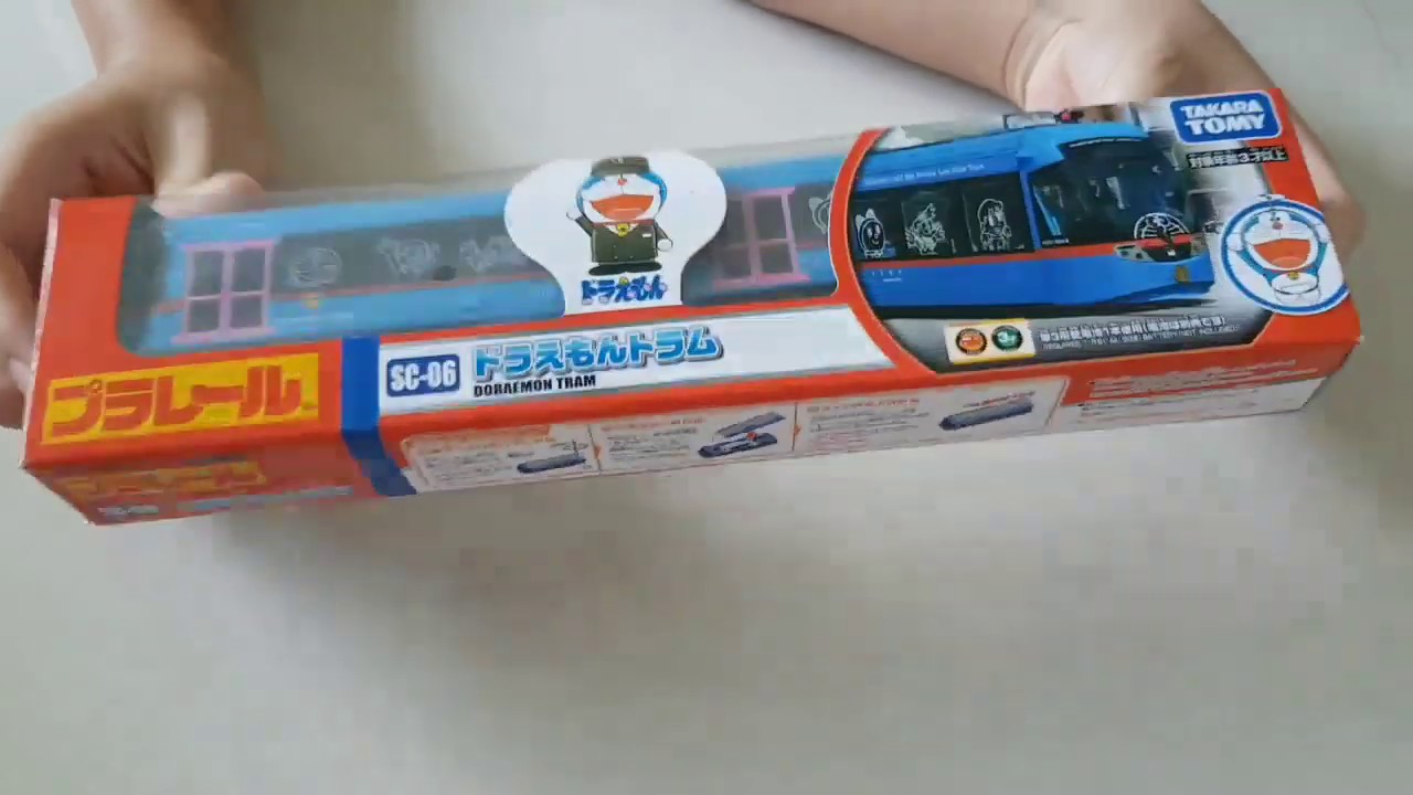 【UNBOXING】Pralail SC-06 Doraemon Tram プラレール 万葉線ドラえもんトラム開封 - YouTube