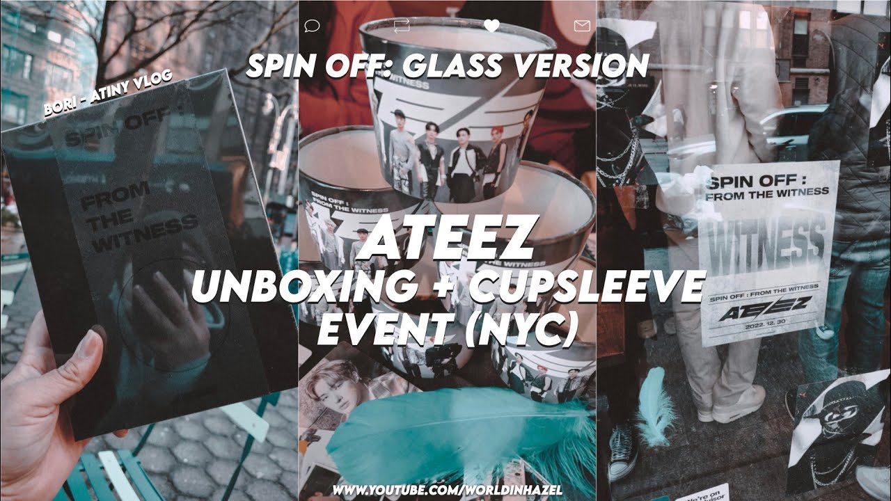 ATINY vLog: New ATEEZ album at a NYC Kpop store, unboxing + photocard ...