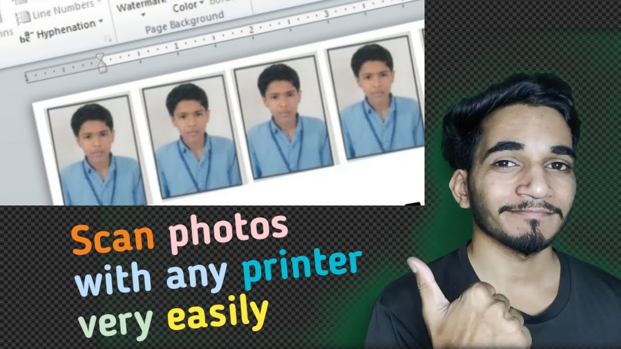 How to Scan any photo with your printer ??????? - YouTube