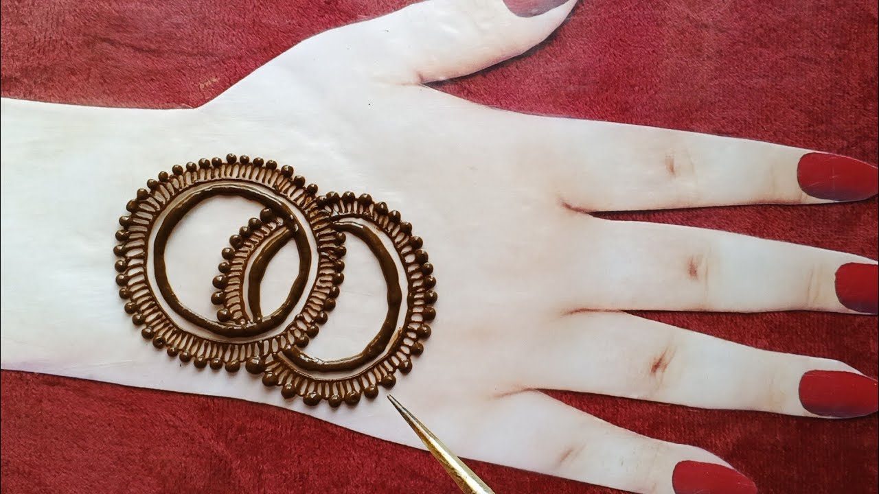Beautiful Circle Mehndi Design/goll tiki mehndi design/easy tikki ...