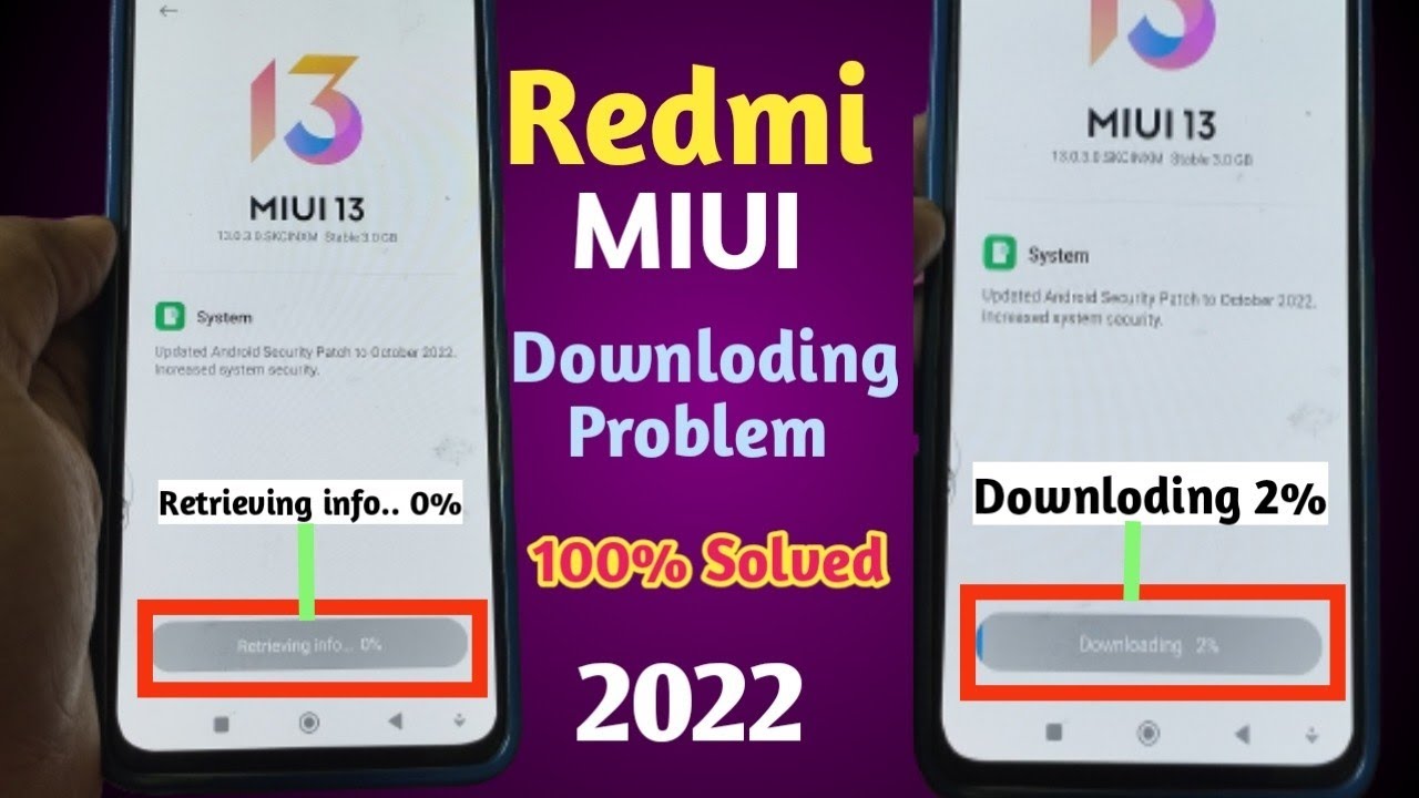 Redmi Mobile retrieving info update problem | miui 13 retrieving info ...
