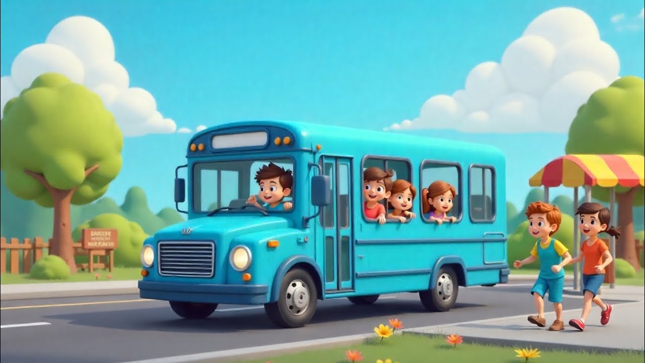 Five Little Vehicles | Fun Kids Poem | Cars, Trucks, Buses,Song ...