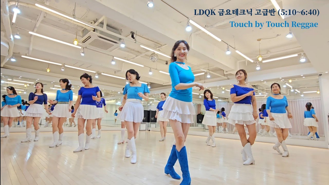 Touch by Touch Reggae Line Dance l Beginner l 터치 바이 터치 레게 라인댄스 l Linedancequeen l Junghye Yoon ...