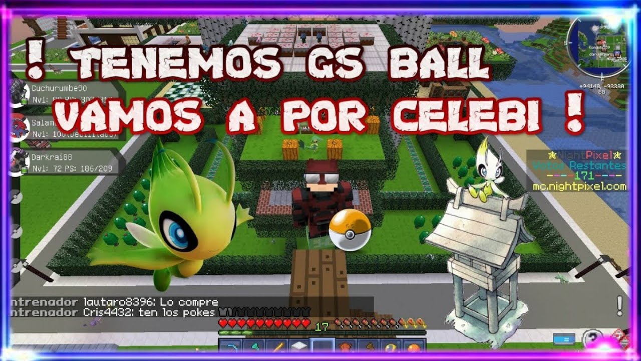 ALTAR DE CELEBI PIXELMON REFORGE EVENTO GS BALL Servidor Night Pixel ...