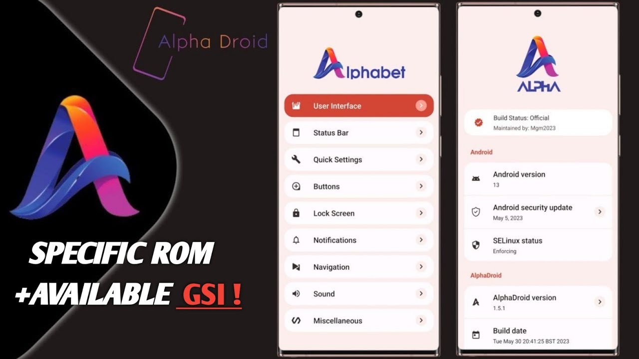 AlphaDroid v1.5.1 for Samsung Galaxy Note10/5G/+ Android 13 | Device Specific ROM + Available ...