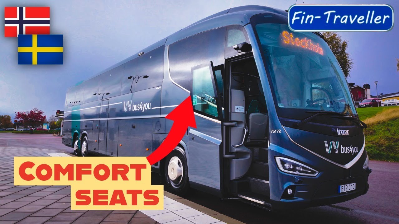 #38 Bus Oslo - Stockholm VY Bus4you im Komfort-Einzelsitz durch ...