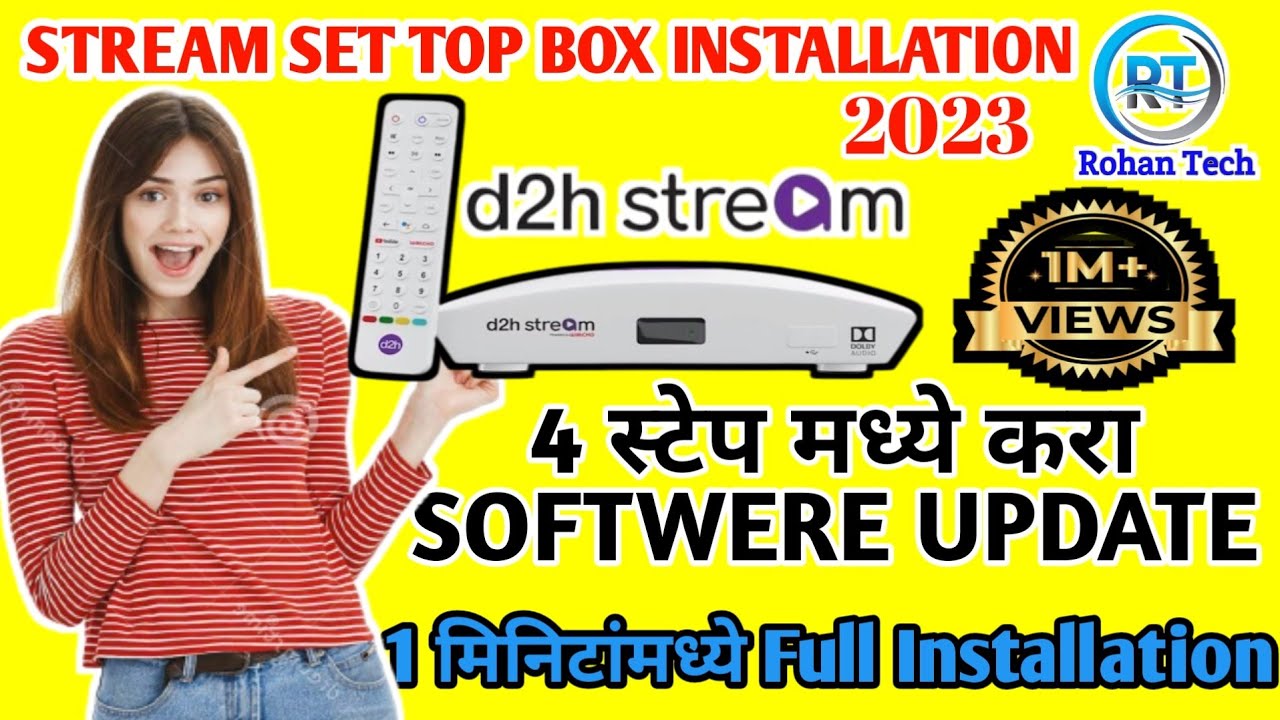 Videocon D2H Stream Android Box Installation 2023 Rohan Technical - YouTube