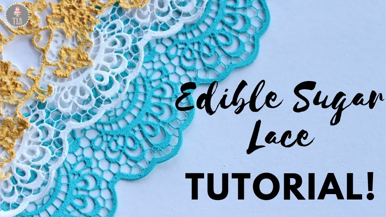 Homemade Sugar Lace For Cakes Tutorial! - YouTube