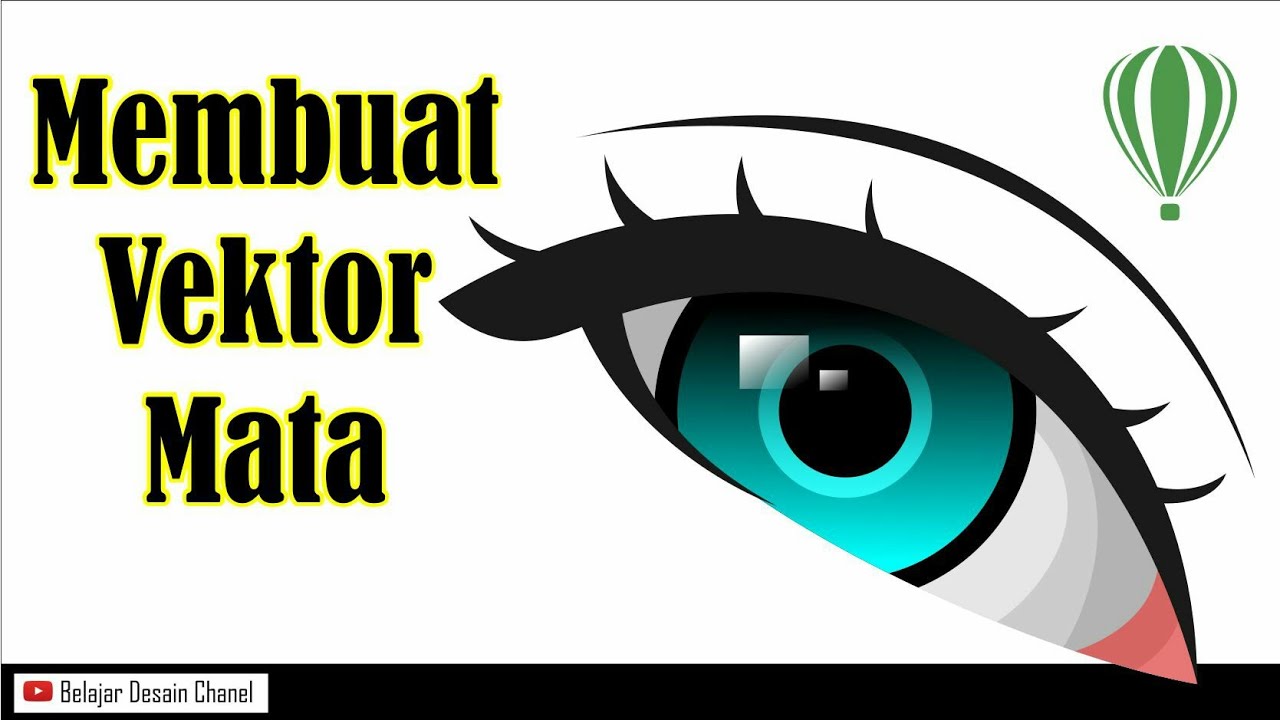 Cara Membuat Vektor Mata Simpel - Corel Draw - YouTube