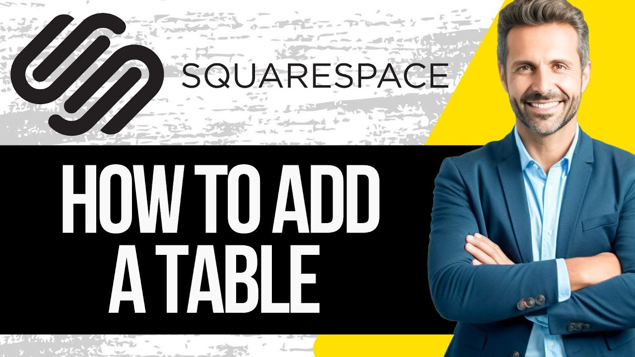 How to Add a Table to Squarespace Website | Full Tutorial 2024 - YouTube