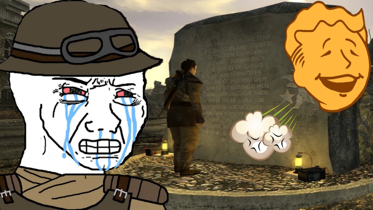 You Can Fart on NCR Memorials in Fallout New Vegas - YouTube