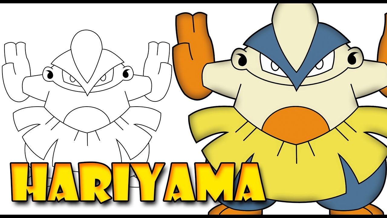 How To Draw Hariyama | Pokemon - YouTube