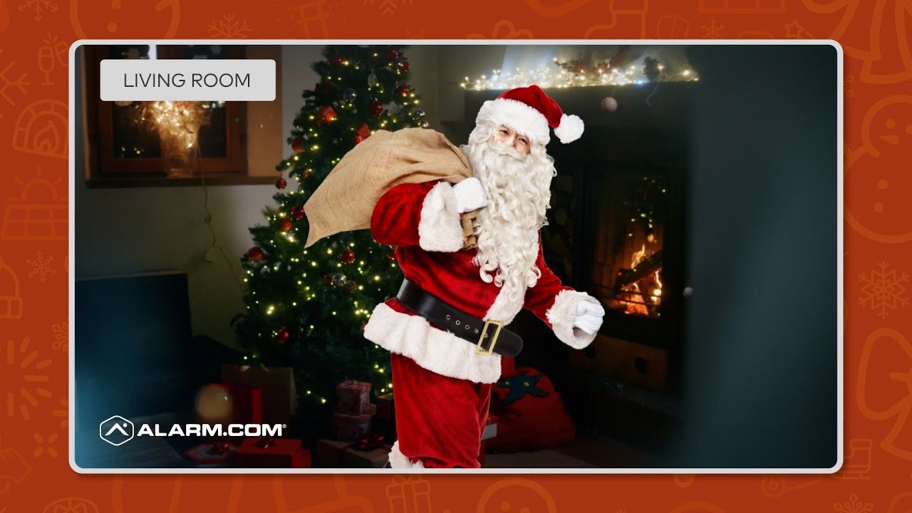 How to Catch Santa with Your Alarm.com Security Camera - YouTube