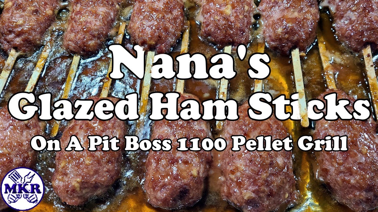 Nana's Glazed Ham Sticks | Smoked On A Pit Boss Pro Series 1100 Pellet ...