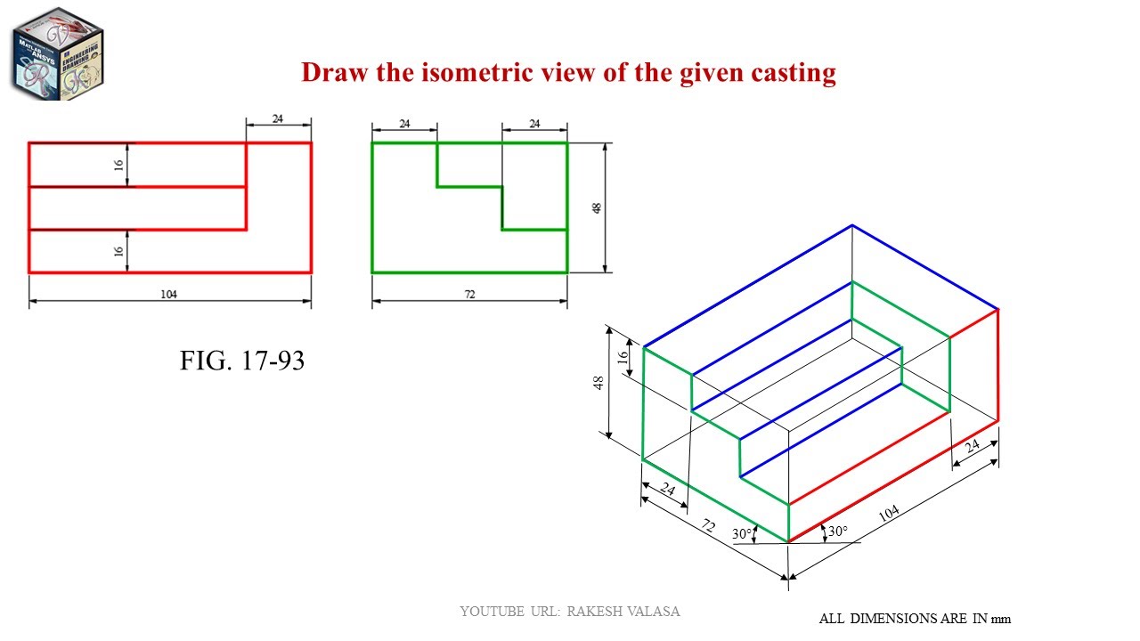 FIG. 17.93 ISOMETRIC PROJECTIONS SOLUTIONS - YouTube