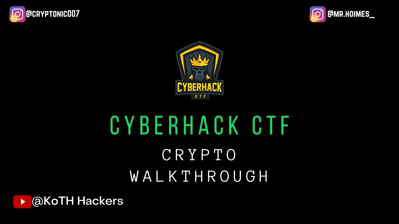 CyberHack CTF | Walk-through | Crypto Category - YouTube