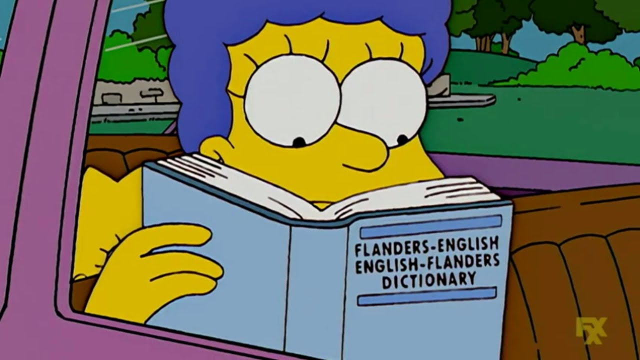Flanders-English Dictionary | The Simpsons - YouTube