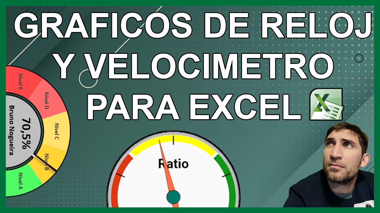 GRAFICOS de VELOCIMETRO y RELOJ geniales [Excel] - YouTube