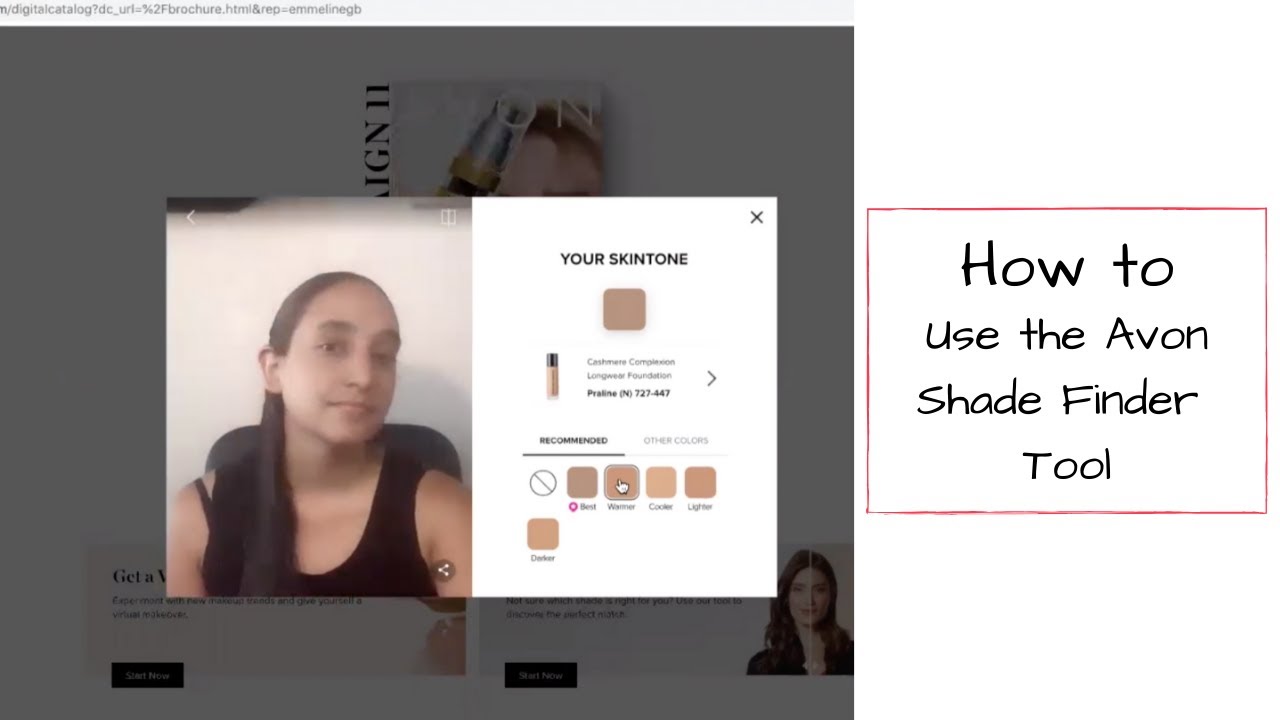 How to use the Avon Shade Finder Tool - YouTube