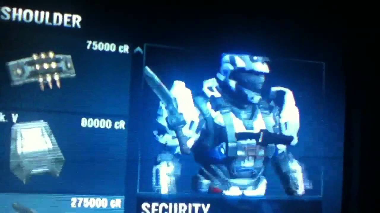 Halo reach buying security shoulder - YouTube