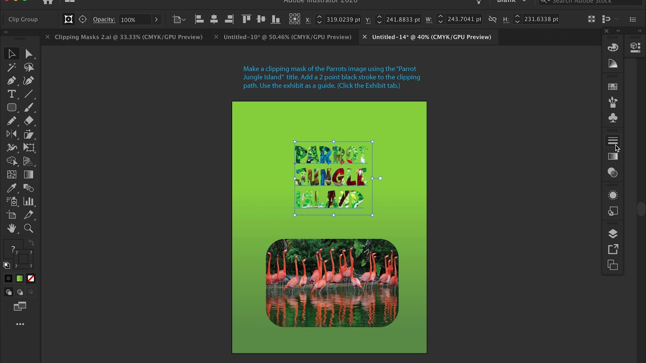 making a clipping mask 3 - YouTube