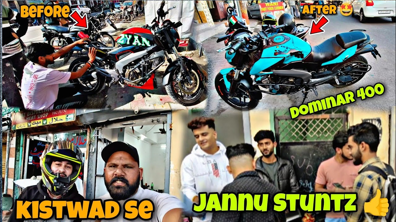 Duke 390 Modification shuru 😱 | Dominar 400 wrap modified 💥 ...