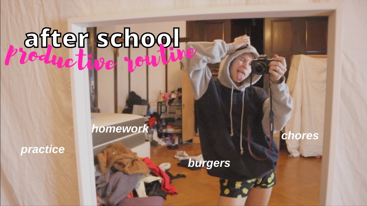 productive after school routine - YouTube