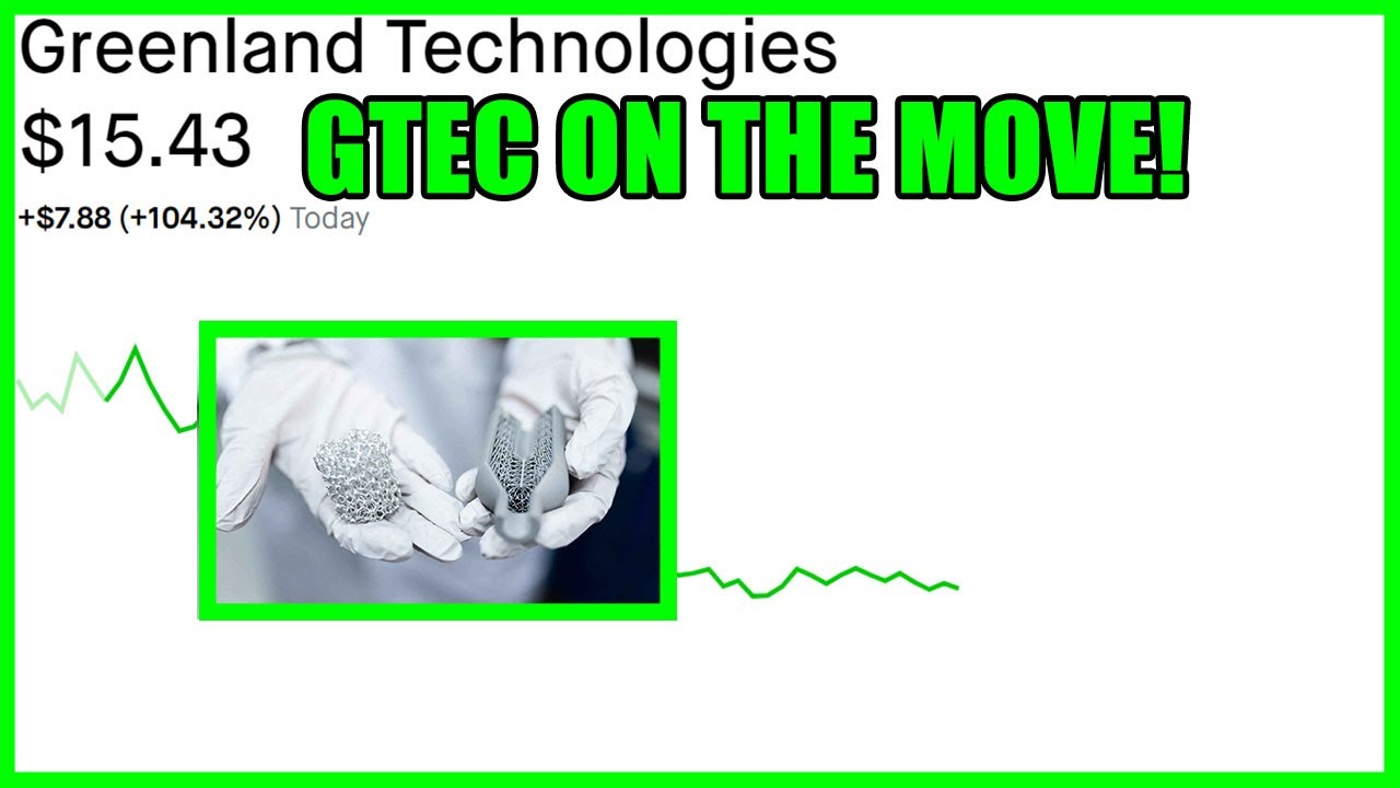 GREENLAND TECHNOLOGIES (GTEC) IS FINALLY ON THE RISE! | HERES WHAT ...
