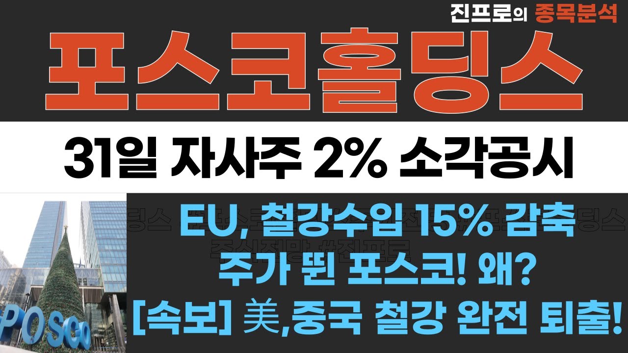 포스코홀딩스 세계최고의 기업이 될겁니다장기투자하세요 100배 수익납니다 포스코홀딩스 주가전망 양극재 에코프로 포스코퓨처엠 진프로 Youtube