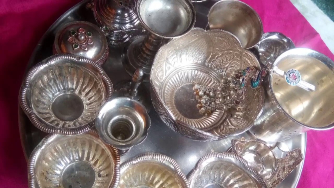 My Silver Puja Items Collection 2019 With price||my silver iteams - YouTube