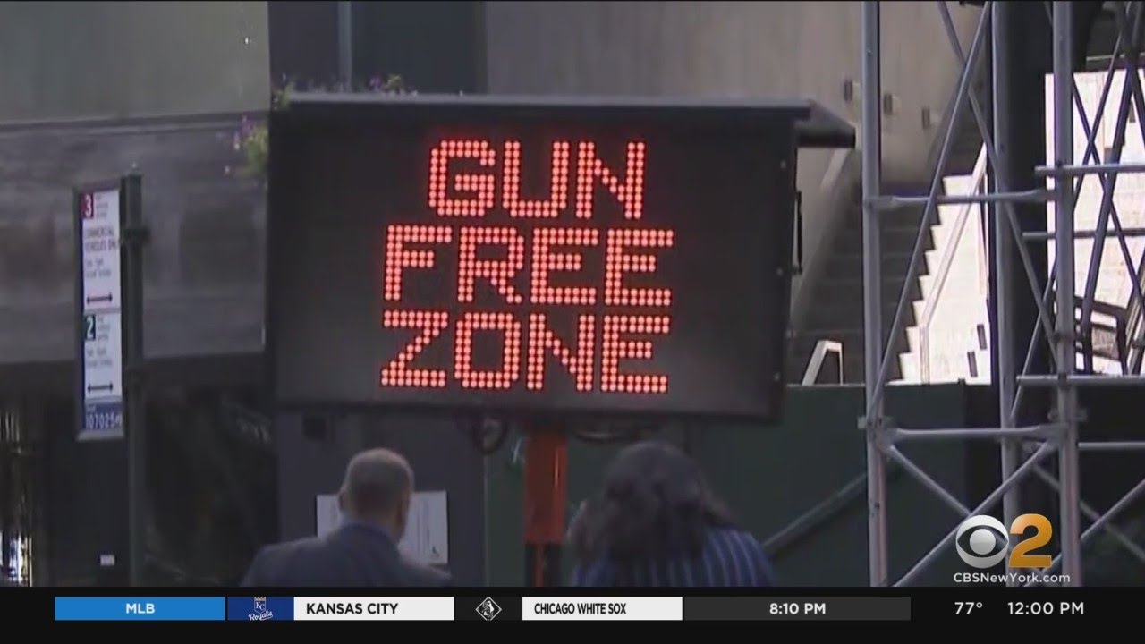 N.Y. officials detail plans for gun free zone in Times Square - YouTube