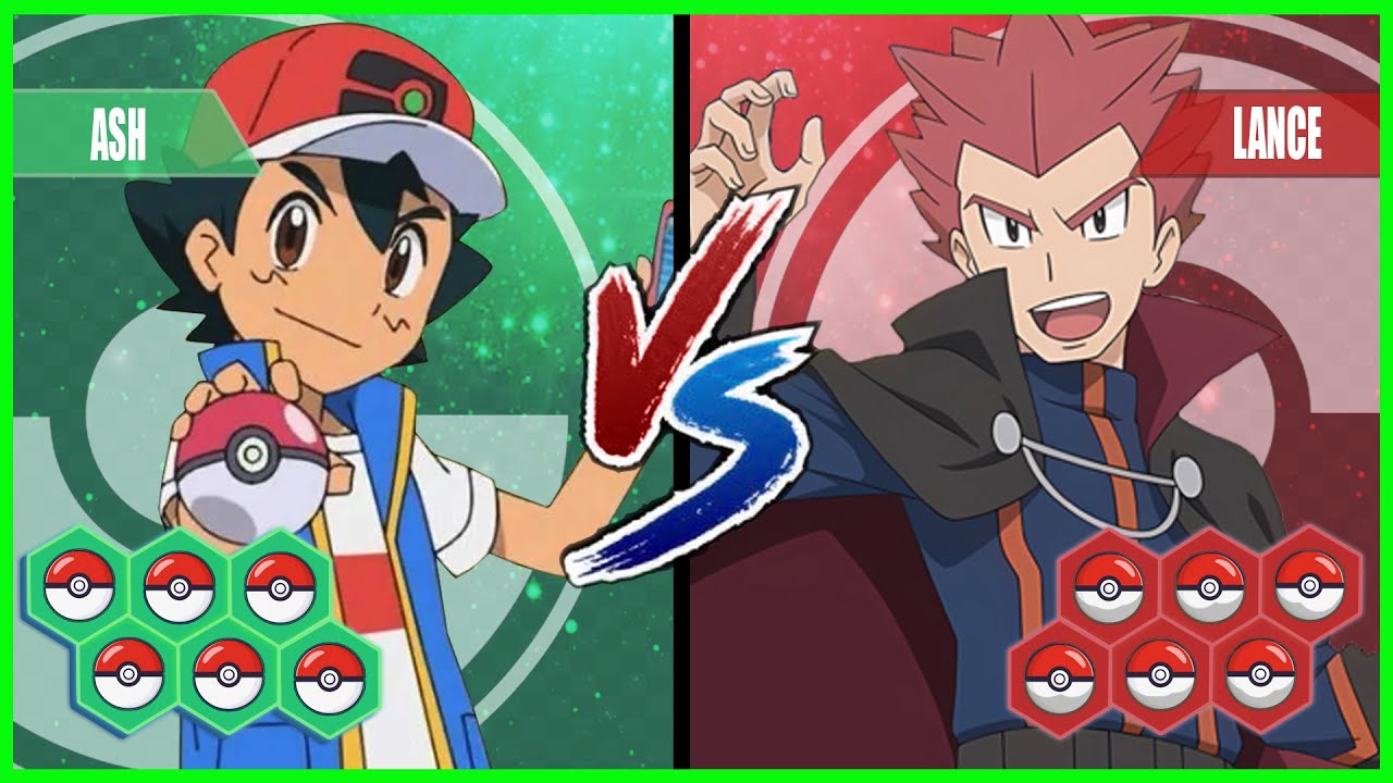 Pokemon Battle Pedia: Ash Vs Lance - YouTube