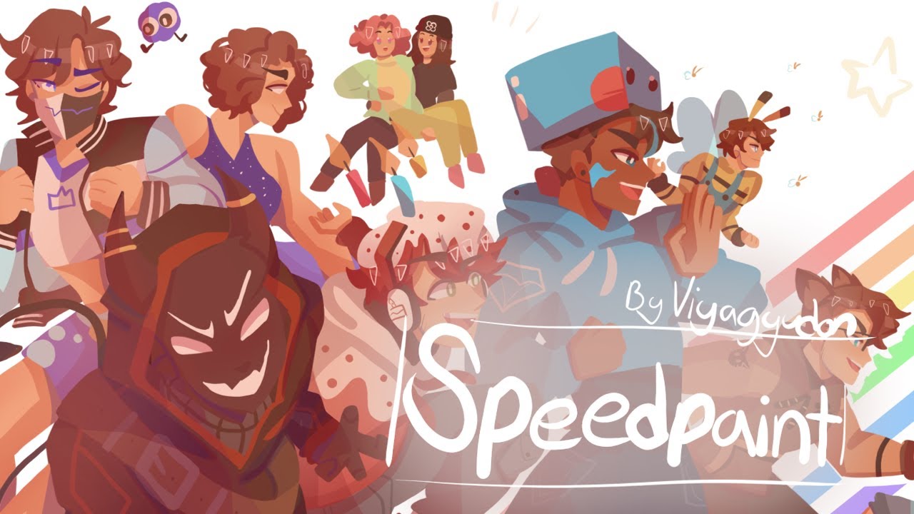 [SPEEDPAINT] MCC RAINBOW GANG! (Ranboo, Tubbo, Antfrost and more ...